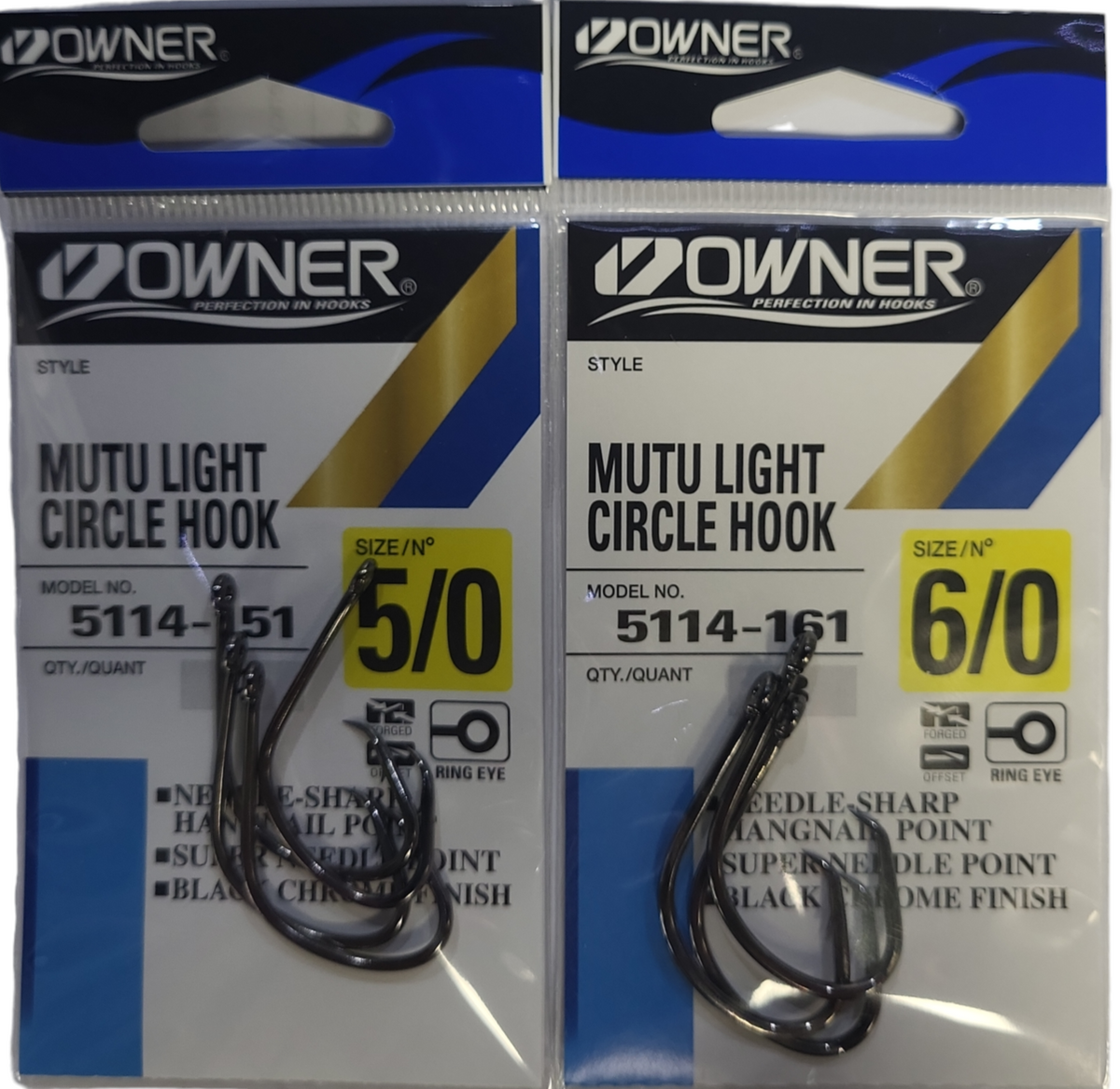 Owner Mutu Light Circle Hooks – Baracuda Fishing Tackle