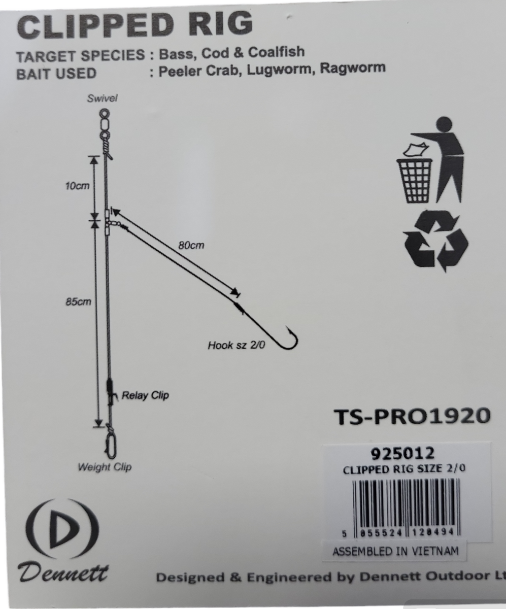 Saltwater Pro Clipped Rig – Baracuda Fishing Tackle